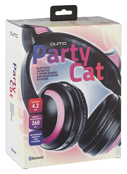 Bluetooth гарнитура Qumo Party Cat